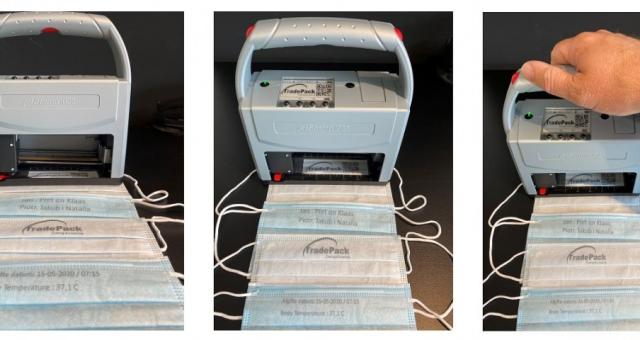 Handprinter print mondkapjes bij slachterijen | PRINTmatters